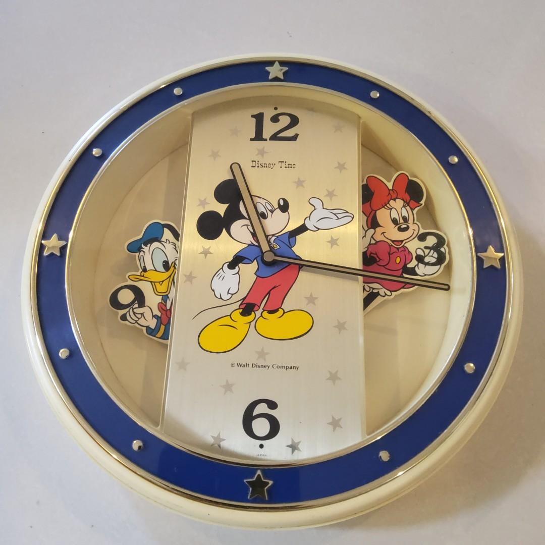 VINTAGE COLLECTIBLE MICKEY MOUSE DISNEY WALL CLOCK. MADE IN JAPAN ...