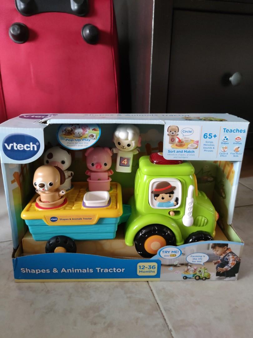 Vtech shapes and animals tractor, Hobbies & Toys, Toys & Games on Carousell