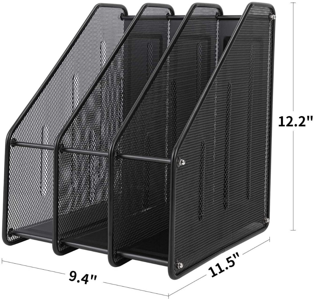 Wire Mesh 3 - Tier File Frame/File Bar/Magazine Rack., Furniture & Home ...