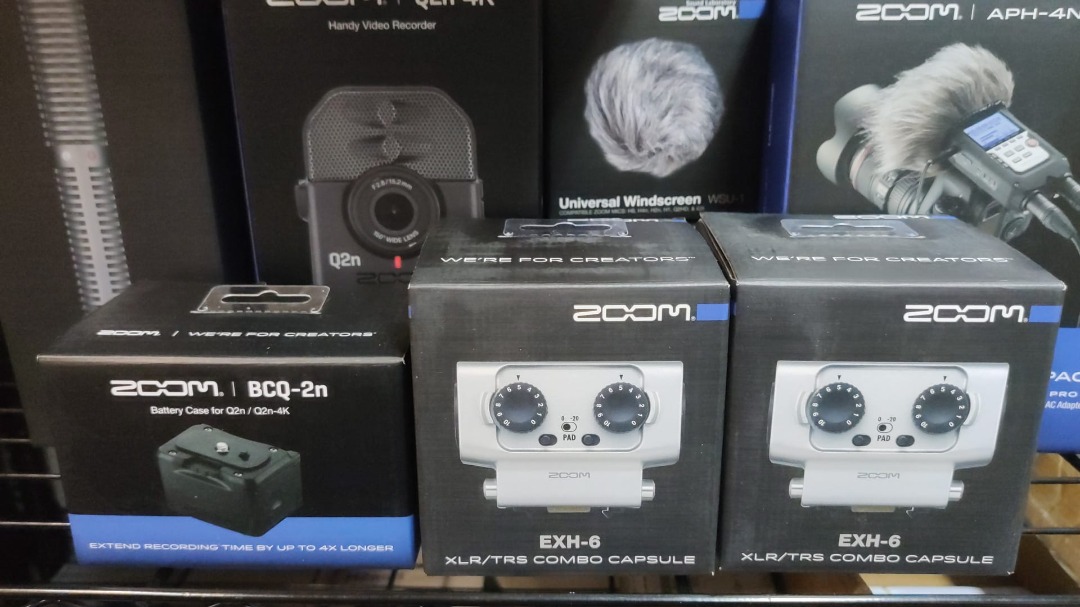 Zoom EXH-6 Dual XLR/TRS Input Capsule for the Zoom H5, H6, U-44, F1 ...