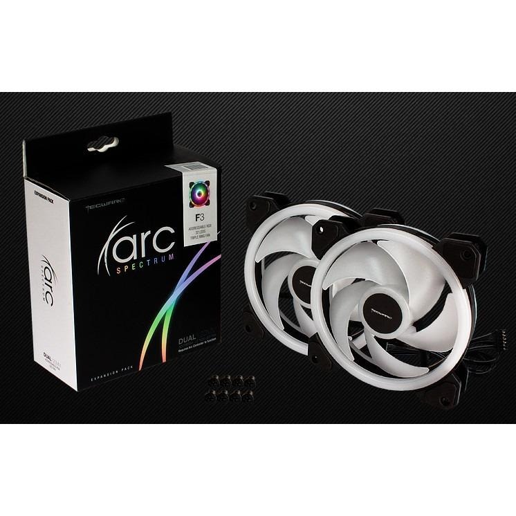 [1423] TECWARE ARC Spectrum RGB 16 LEDS Dual Ring Fan (2Packs), Computers & Tech, Parts ...