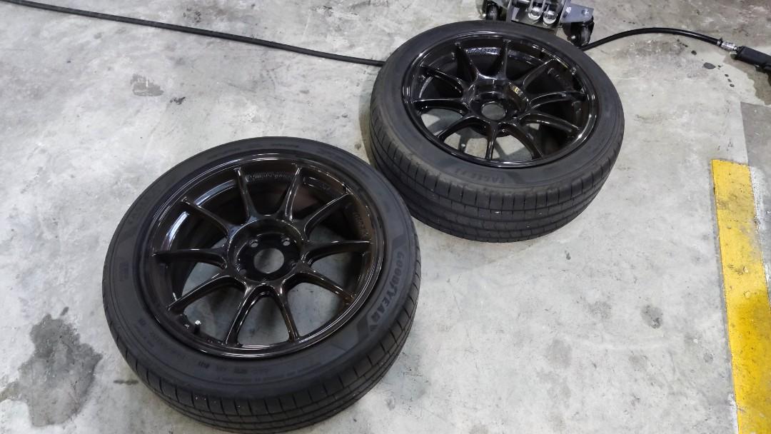 4pcs 17" Tc105X design rim with F1A6 Tyre, Car Accessories, Tyres ...