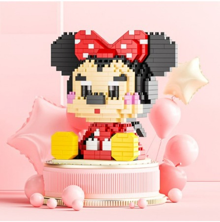 2228) 426 Pcs Mini Lego Block DIY Disney Character Model Building Blocks Nano block Minnie Mouse ...