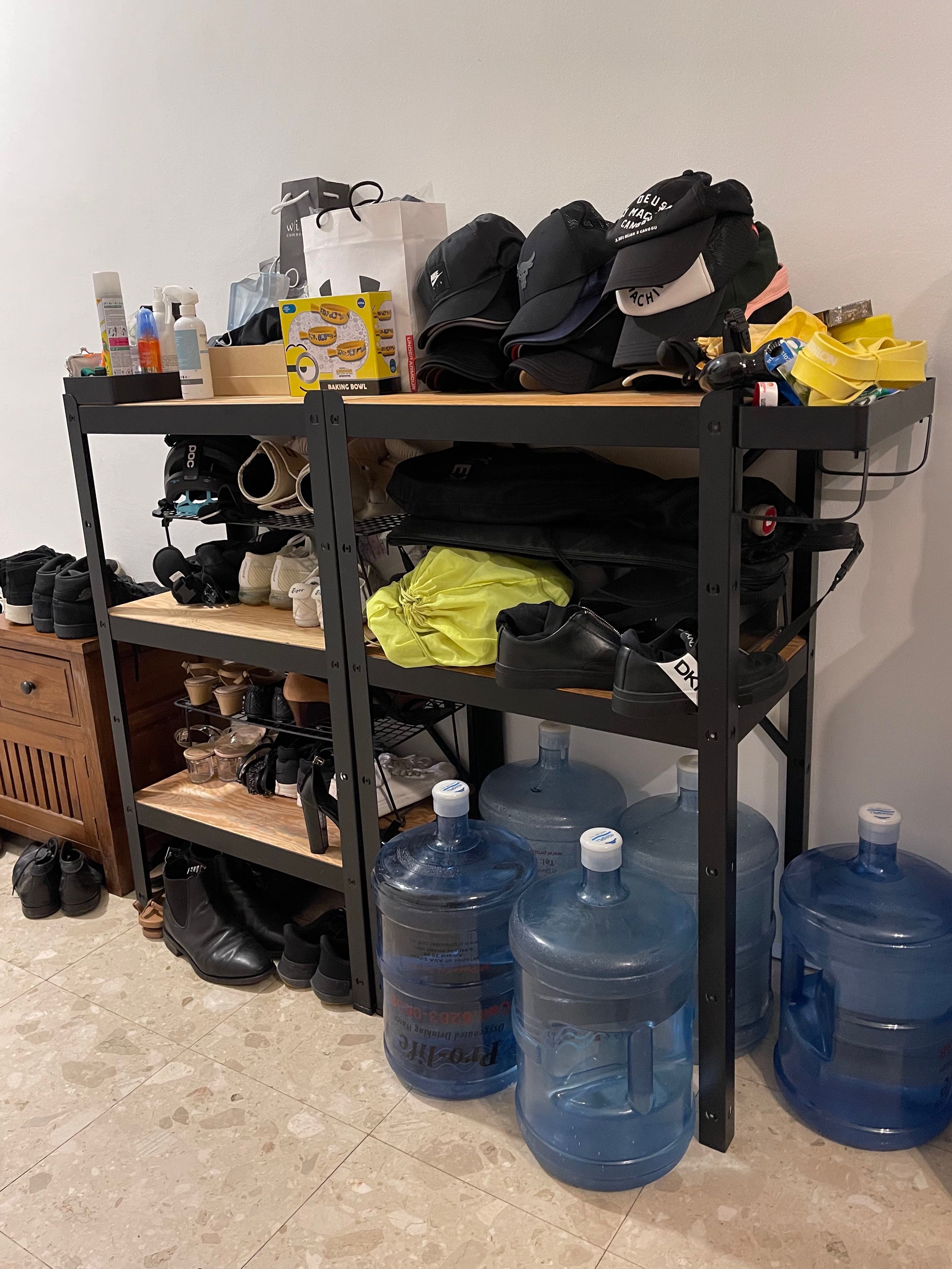 2 IKEA BROR Shelving Units (Assembled) - FREE 2 Trays and 2 Shoe racks ...