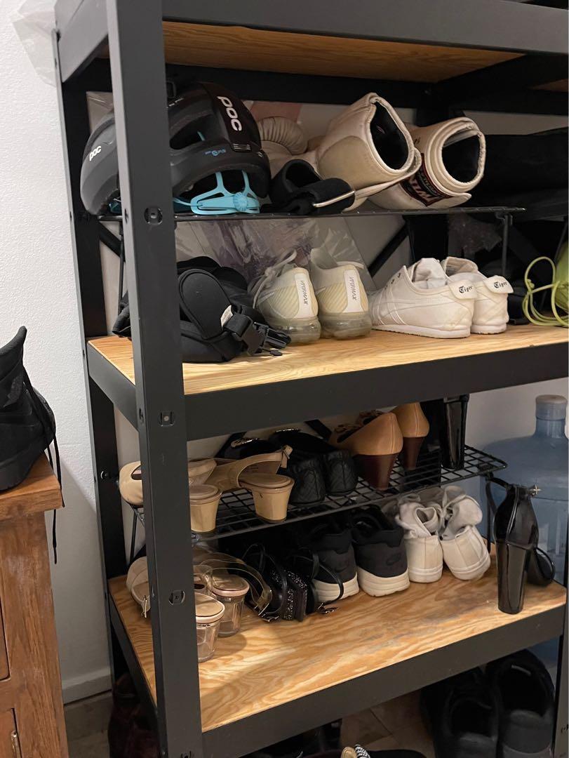 2 IKEA BROR Shelving Units (Assembled) - FREE 2 Trays and 2 Shoe racks ...