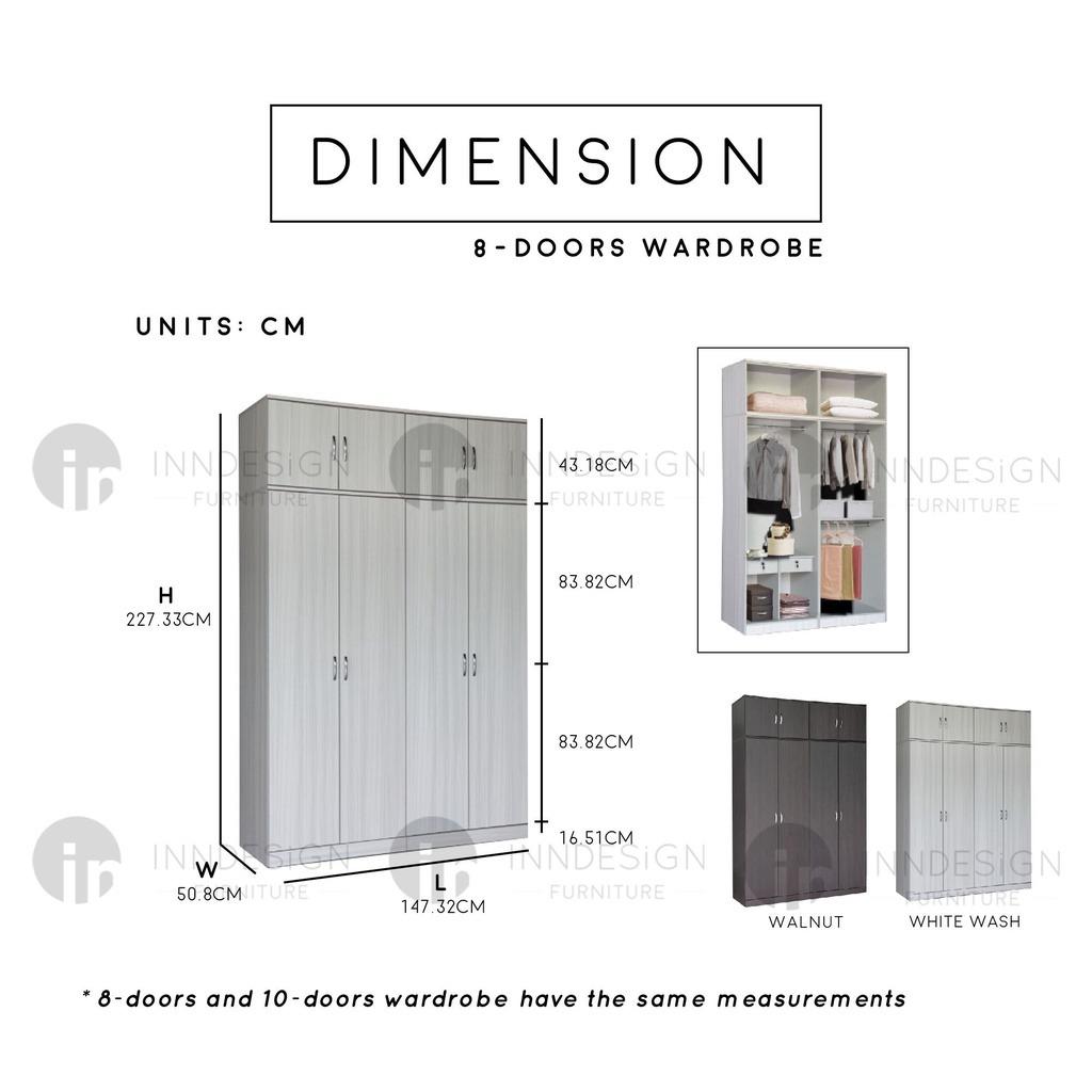 3.2FT / 4FT / 5FT / 3 /4 /8/10 DOOR WARDROBE / OPEN WARDROBE, Furniture ...