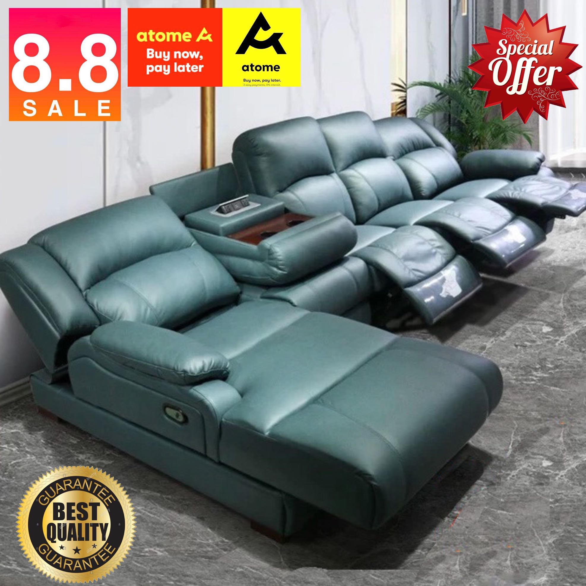 3 seater L-shape/ Length 233cm with 1 Electric Rex Recliner Sofa in ...