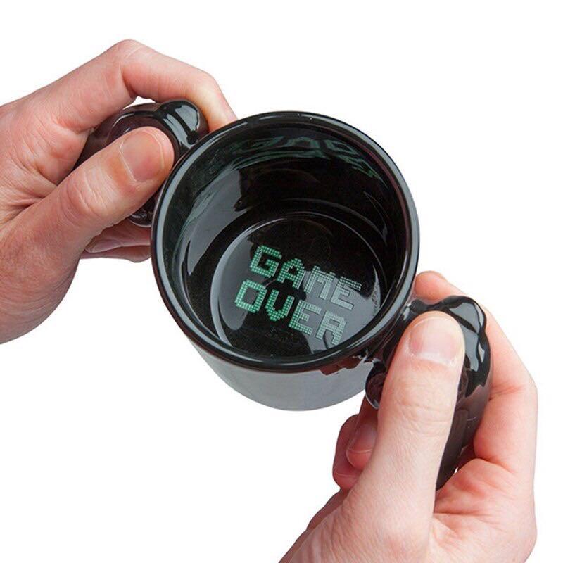 3D Creative Game Over Coffee Mug Game Controller Handle Mug Ceramic Cup ...