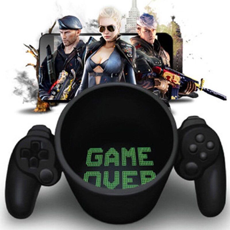 3D Creative Game Over Coffee Mug Game Controller Handle Mug Ceramic Cup ...