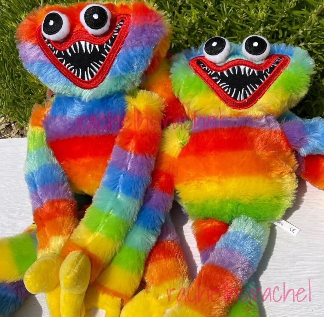 40cm Huggy Wuggy Rainbow / Blue - Kissy Missy Pink Plush Soft Toy Poppy ...