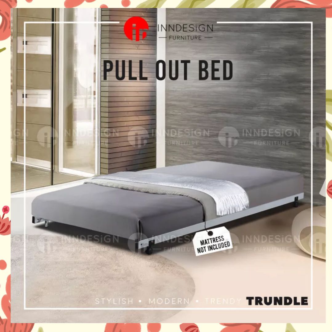 4 colours pull out metal Bed Frame, Furniture & Home Living, Furniture ...