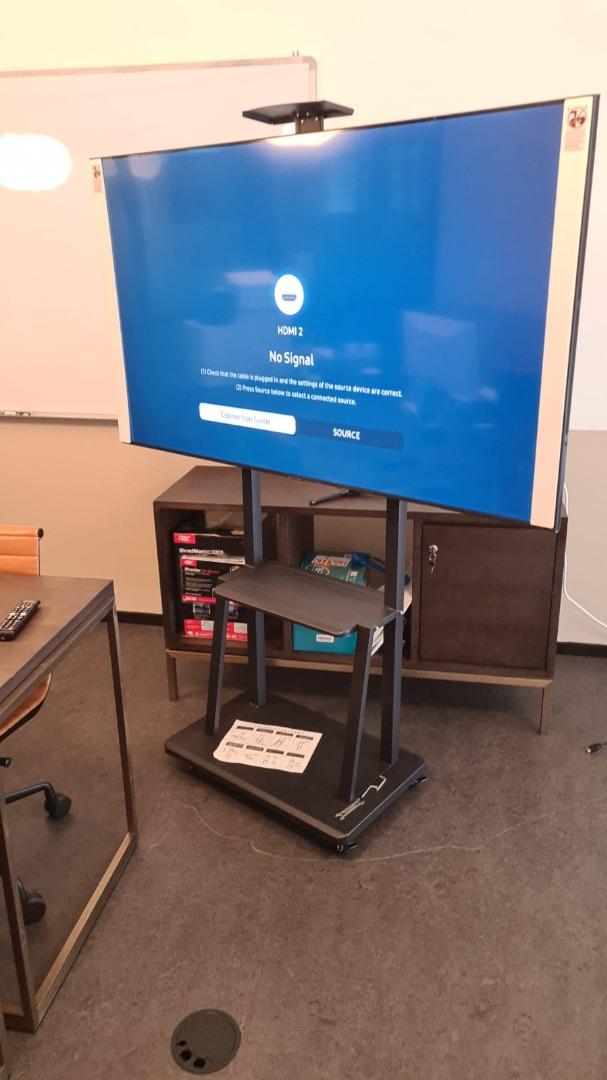 55-75 inch TV stand wall bracket mount laptop soundbar AV shelf height ...