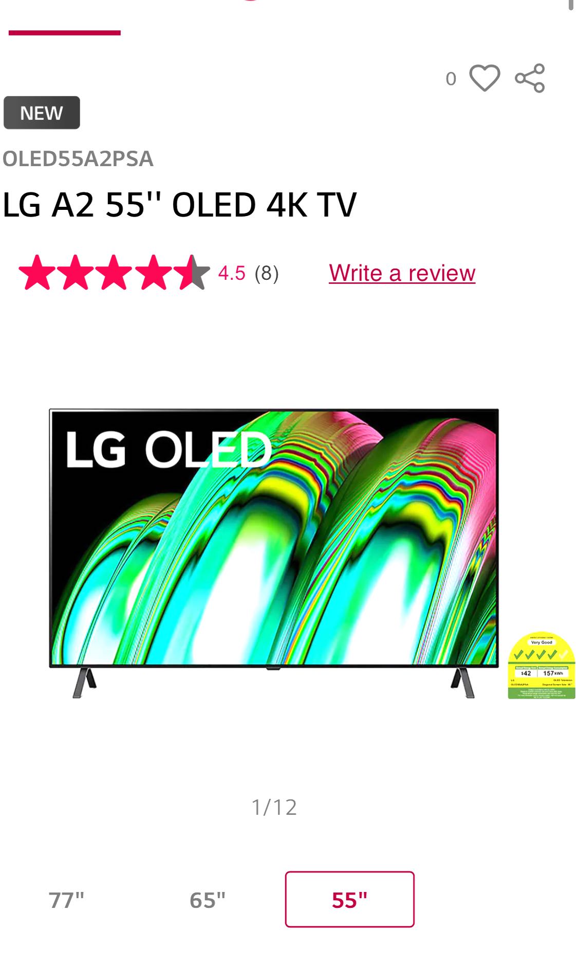 55a2 OLED LG TV 2022 model, TV & Home Appliances, TV & Entertainment ...