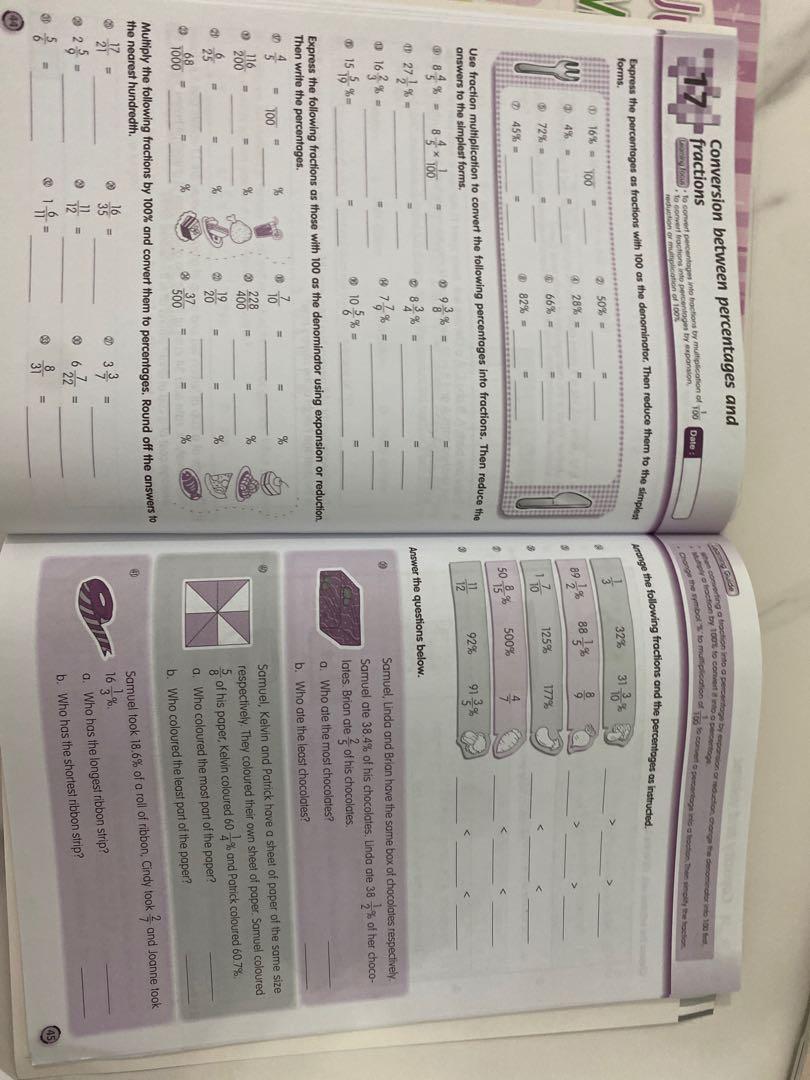 全新6A Math exercise, 興趣及遊戲, 書本 & 文具, 書本及雜誌 - 補充練習 - Carousell