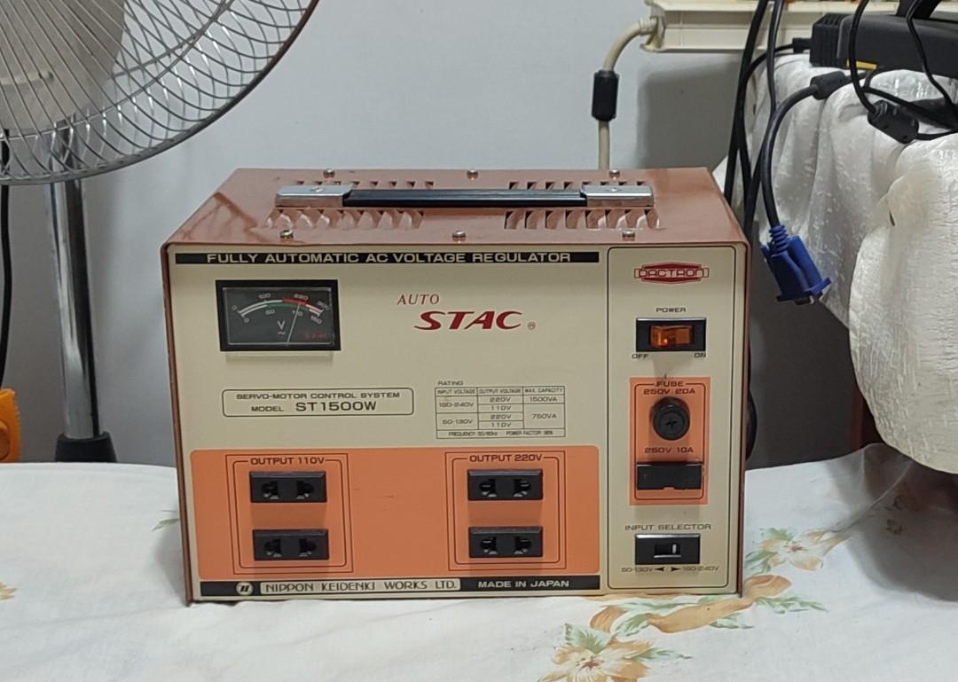 # STAC ST-1500 AVR JAPAN, TV & Home Appliances, Electrical, Adaptors ...