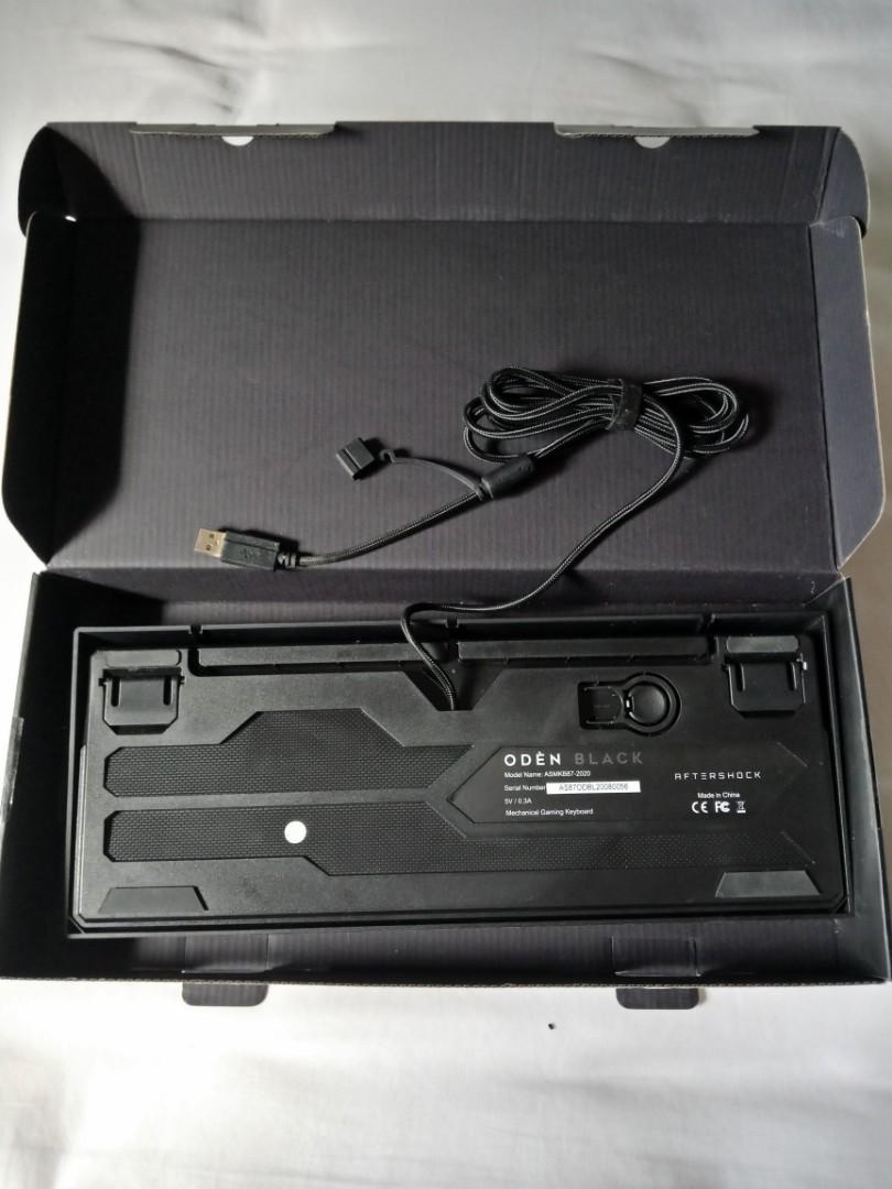 Aftershock Oden black mechanical keyboard, Computers & Tech, Parts ...