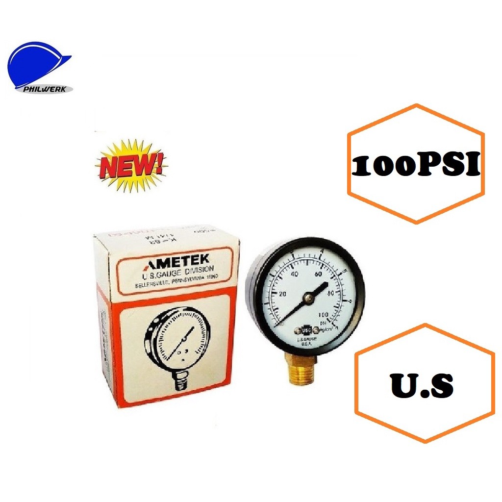 Ametek Pressure U.S Gauge Division 0-100PSI, Commercial & Industrial ...