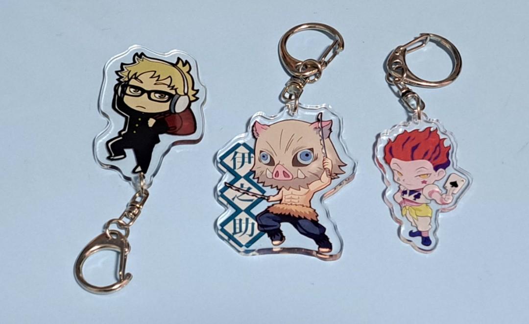 ANIME MERCHANDISE keychains badges standees plushies posters, Hobbies ...