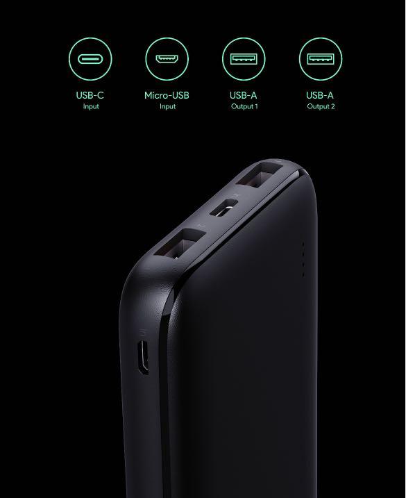 Aukey Portable charger/ power bank 10000mAh, Mobile Phones & Gadgets ...