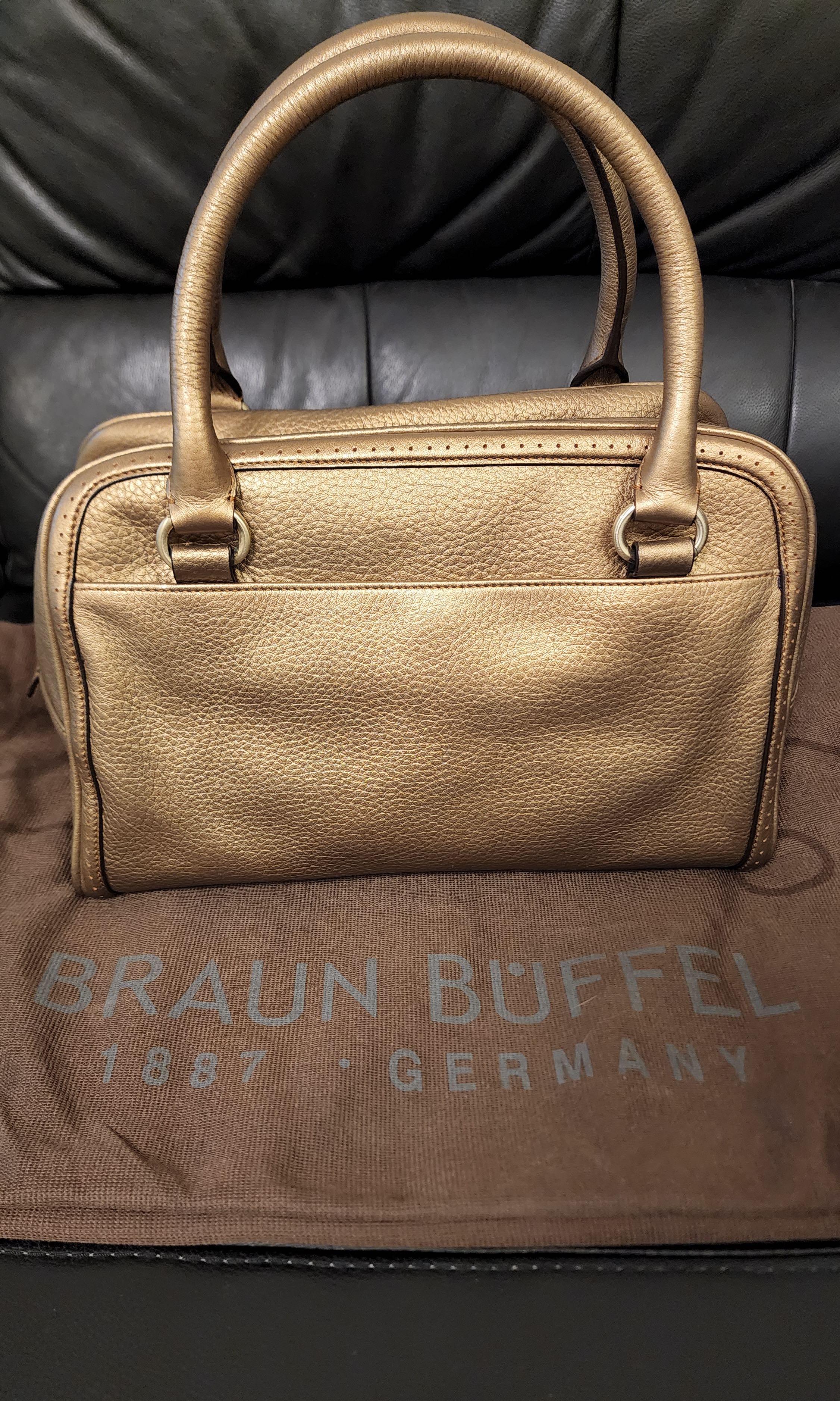 Authentic Braun Buffel leather tote bag, Women's Fashion, Bags ...