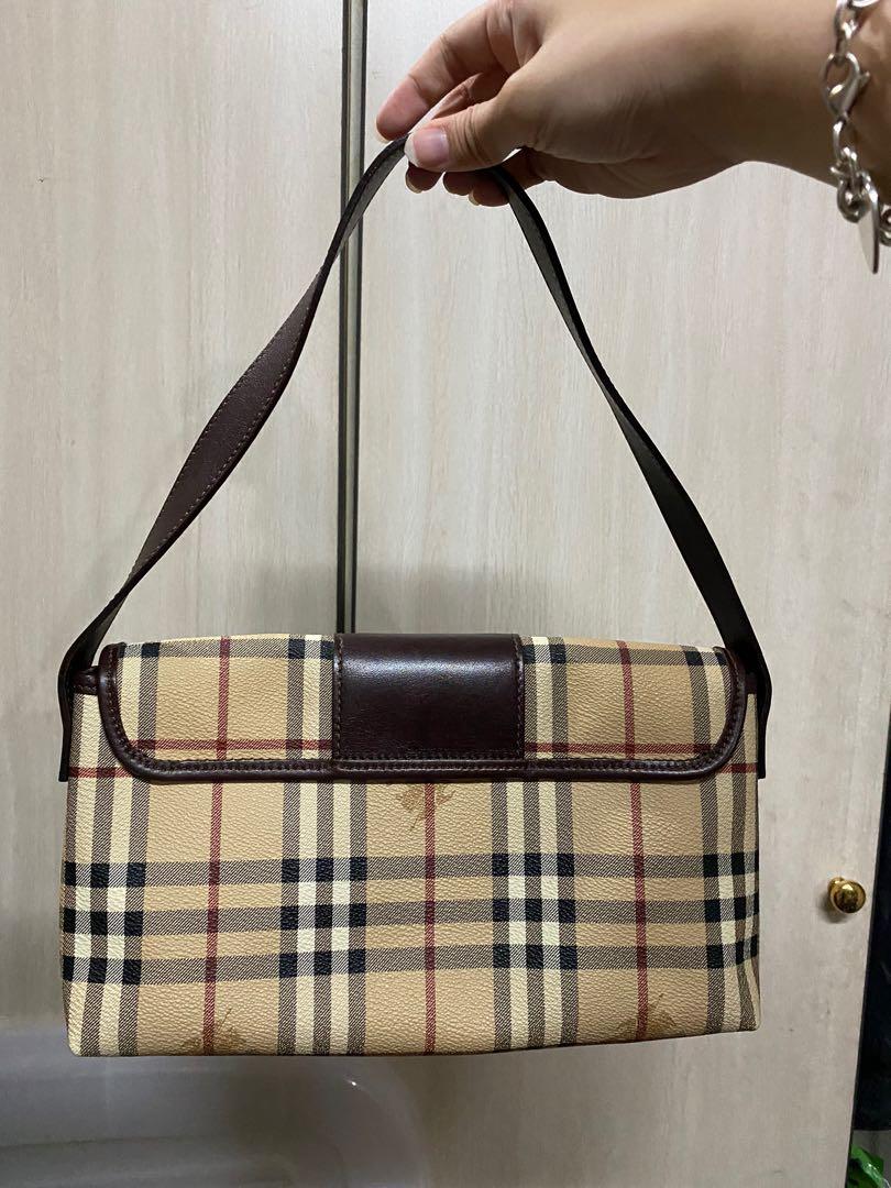 AUTHENTIC Burberry Checkered Baguette, Luxury, Bags & Wallets on Carousell