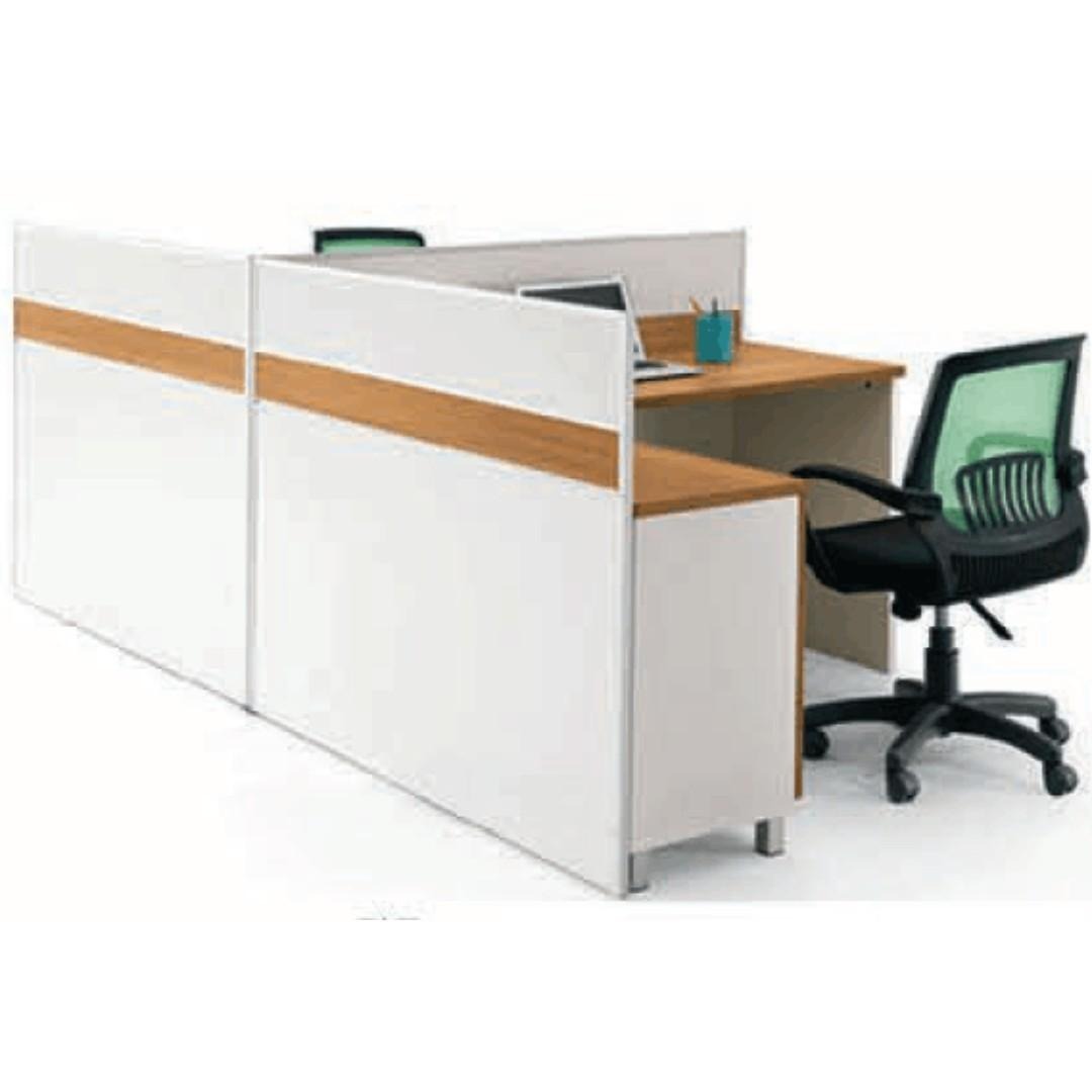B46 Workstation w Partition, Office Table, System Furniture Cubicle ...