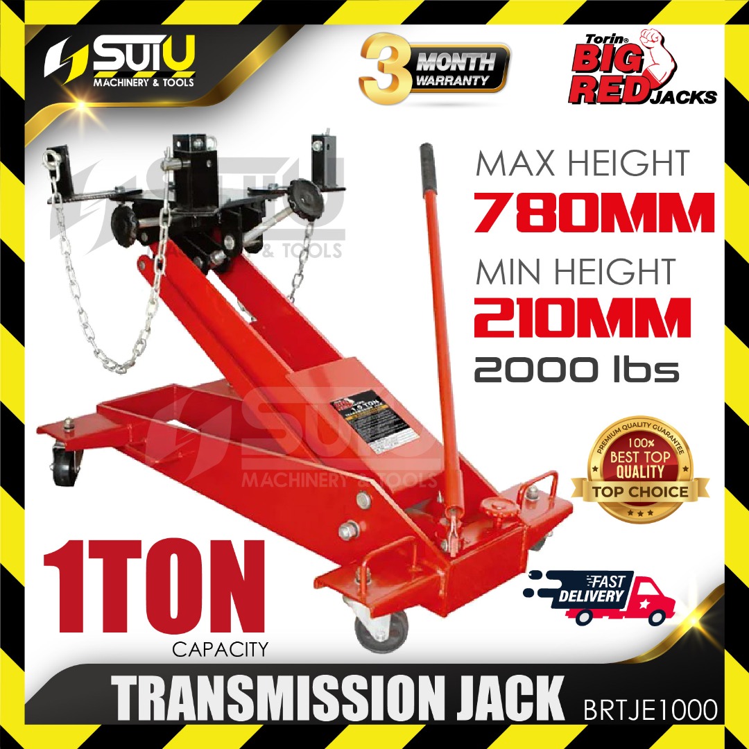 BIGRED BRTJE1000 1 Ton Heavy Duty Transmission Jack, Auto Accessories ...