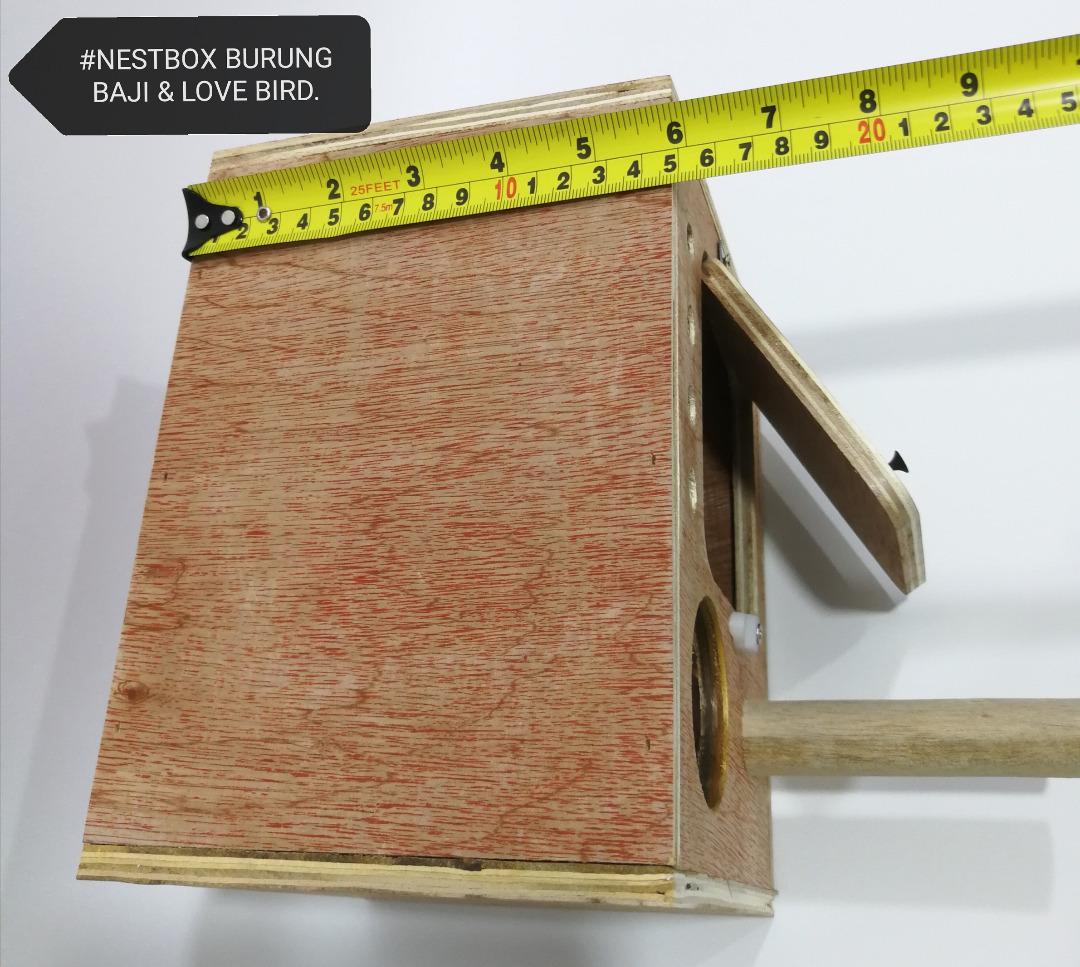 Bird NestBox Kotak Telur Sarang Burung Baji Budgie Lovebird Cockatiel ...