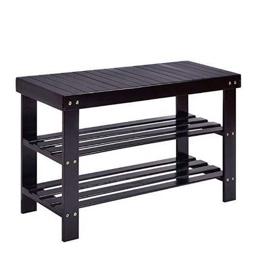 Black Shoe Bench Rack, Furniture & Home Living, Furniture, Shelves ...