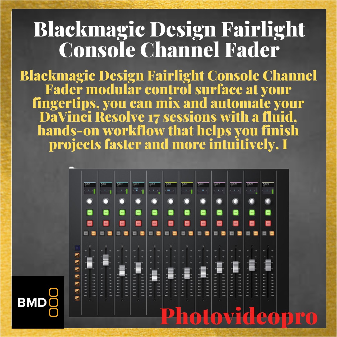 Blackmagic Design Fairlight Console Channel Fader Modular Control ...
