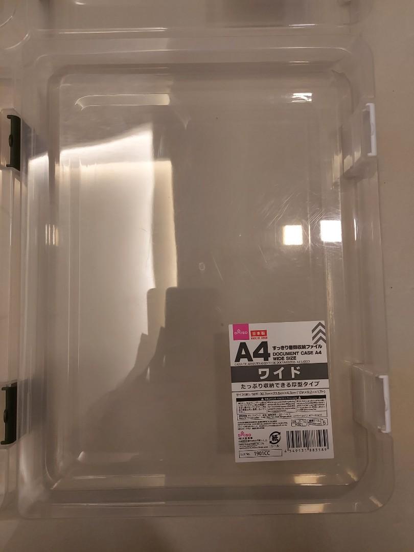 (BN) Daiso A4 Clear File, Hobbies & Toys, Stationery & Craft ...