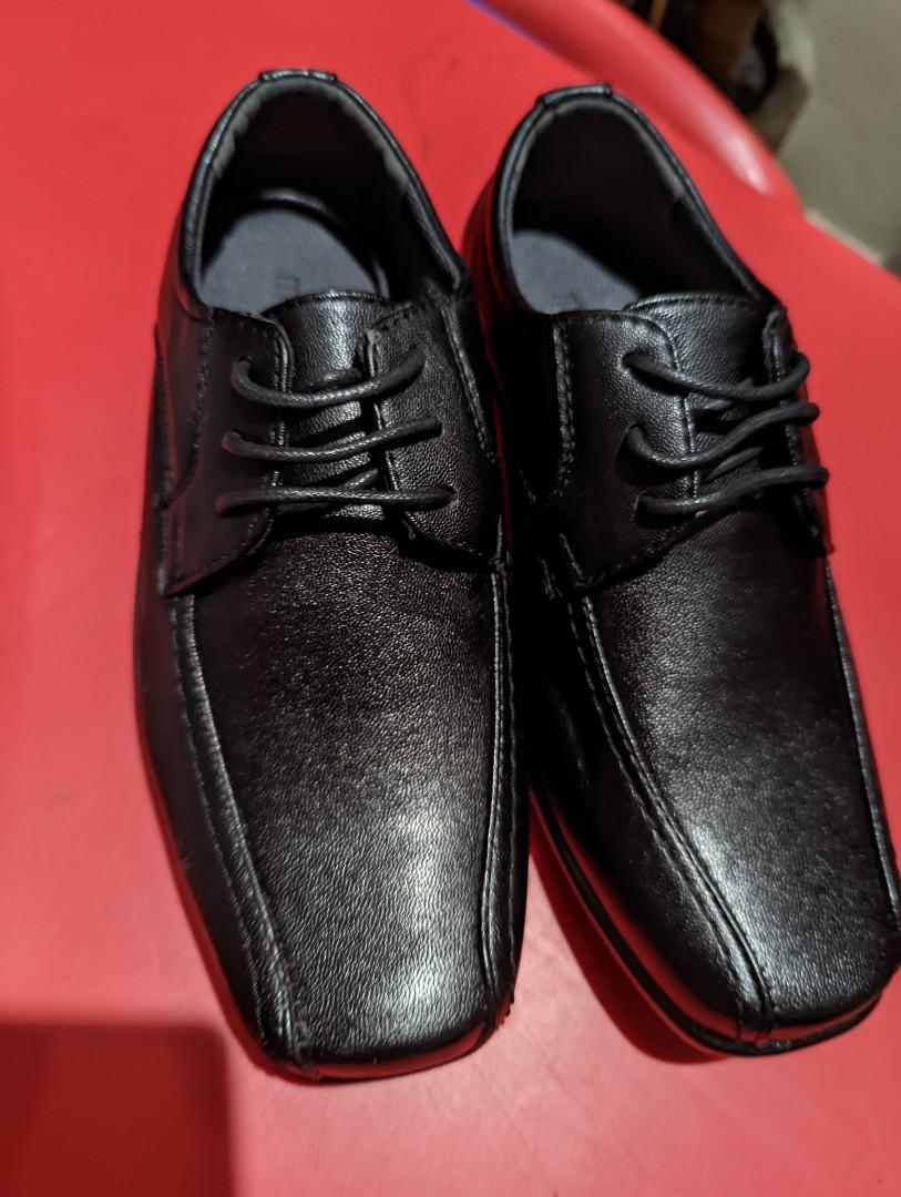 Boys black shoes school shoes meet my feet, Babies & Kids, Babies ...