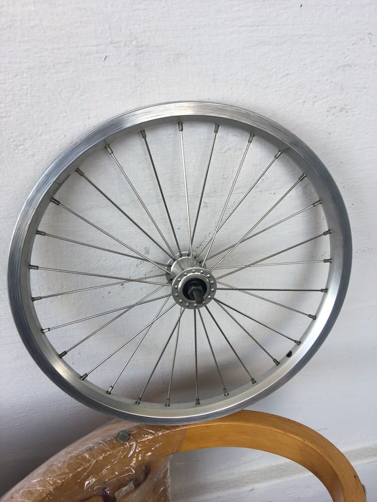 Brompton front wheel , rims , spokes, Sports Equipment, Bicycles ...