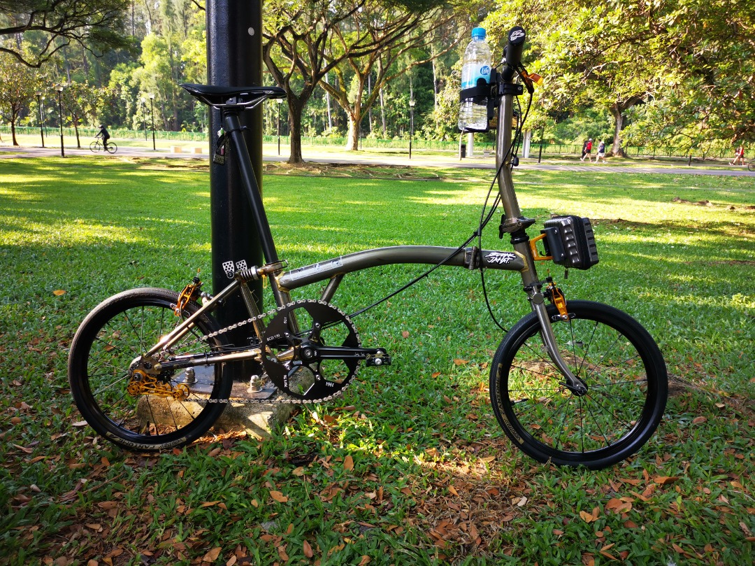 Brompton Raw Lacquer S2E, Sports Equipment, Bicycles & Parts, Bicycles ...