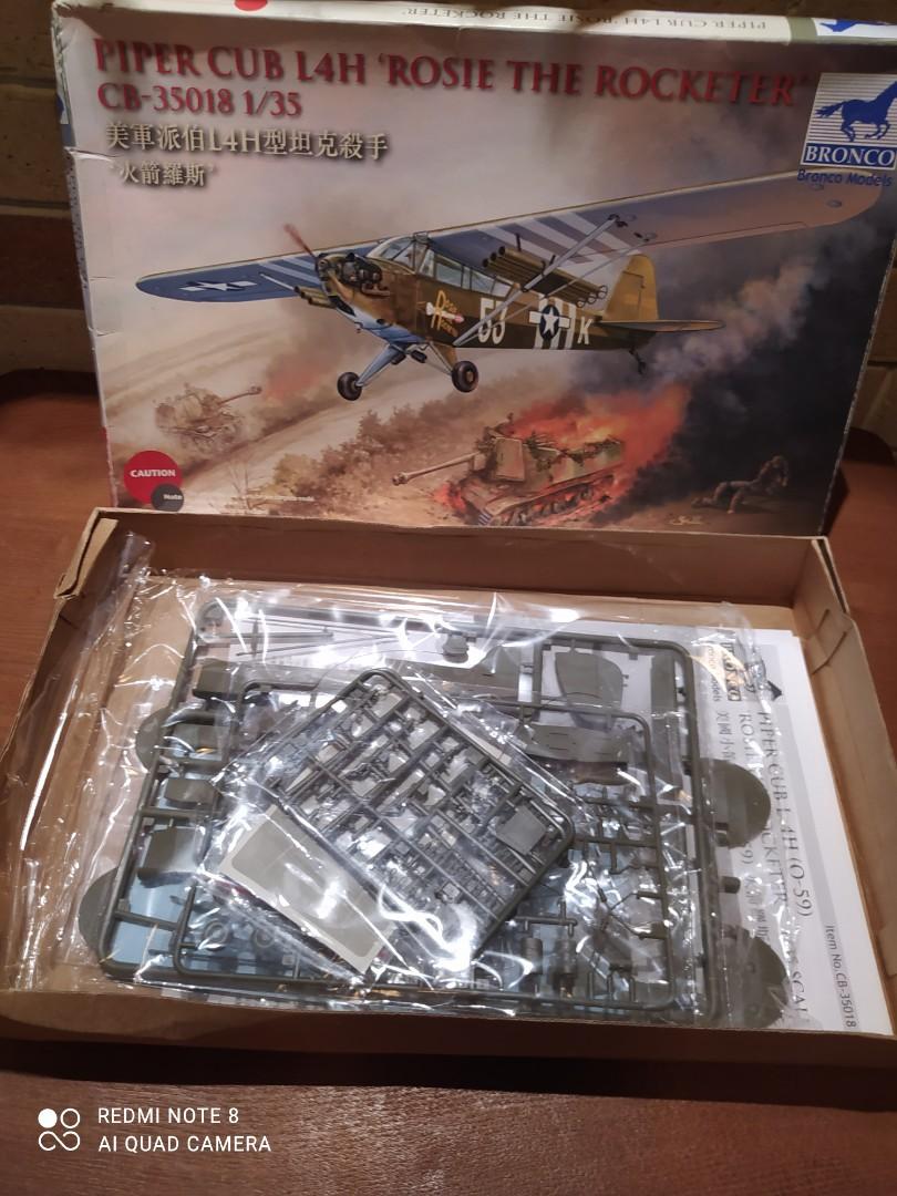 BRONCO 1/35 PIPER CUB L4H ROSIE THE ROCKETER WWII, 興趣及遊戲, 玩具 & 遊戲類 ...