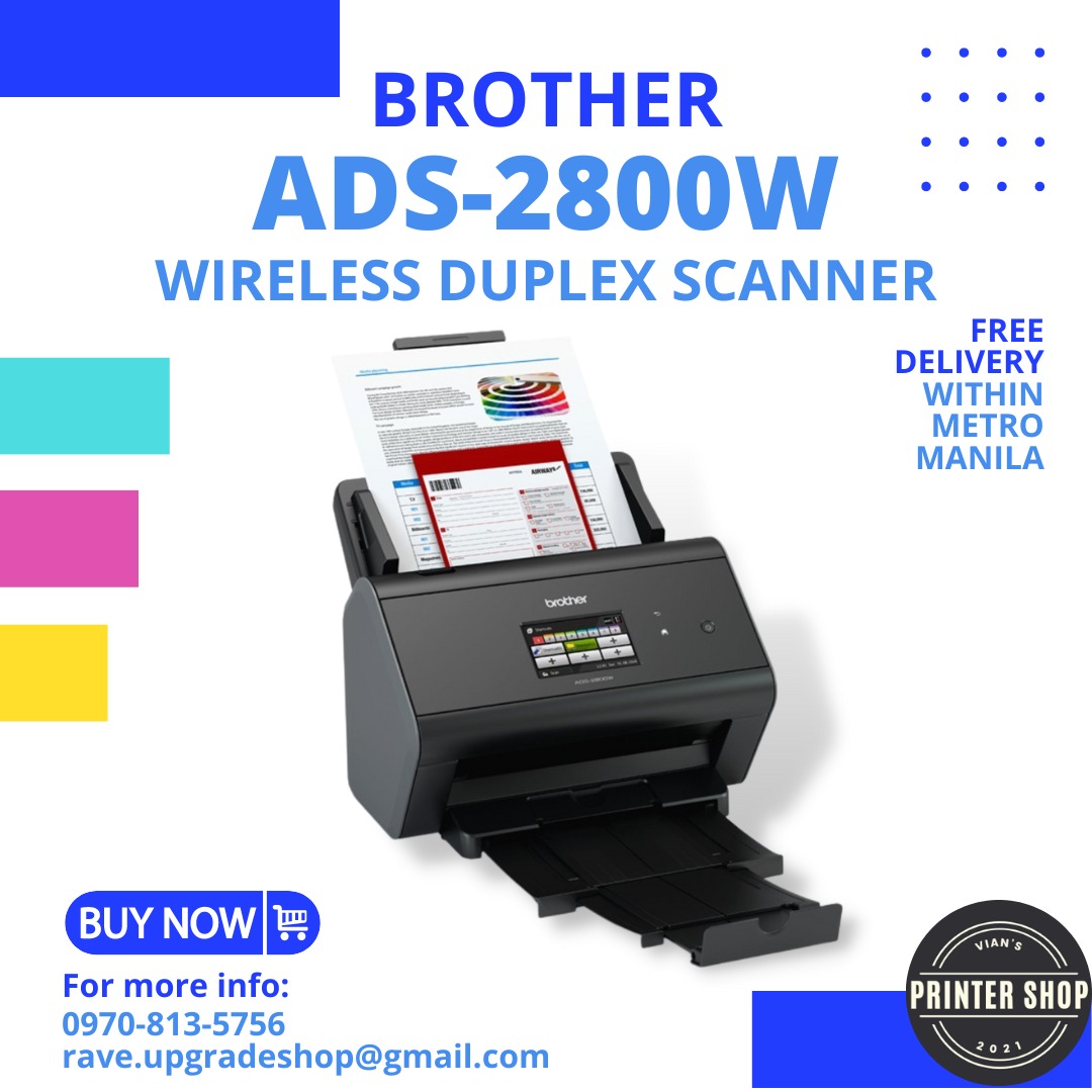 Brother ADS-2800W | Wireless Duplex Scanner, Computers & Tech, Printers ...