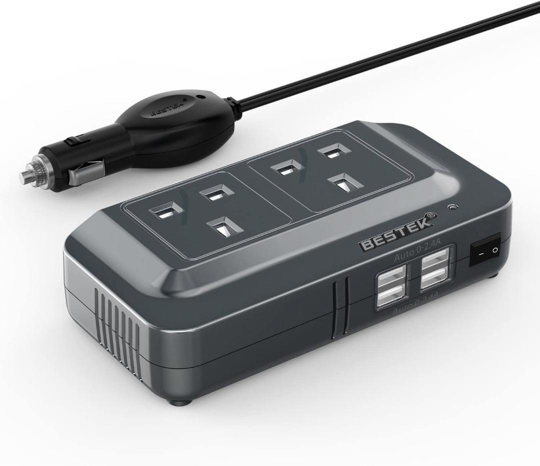 [C2625] BESTEK 200W Power Inverter Dc 12V to Ac 230V 240V Car Voltage ...