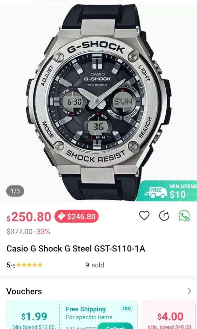 Casio G Shock G-Steel, Men's Fashion, Watches & Accessories, Watches on ...
