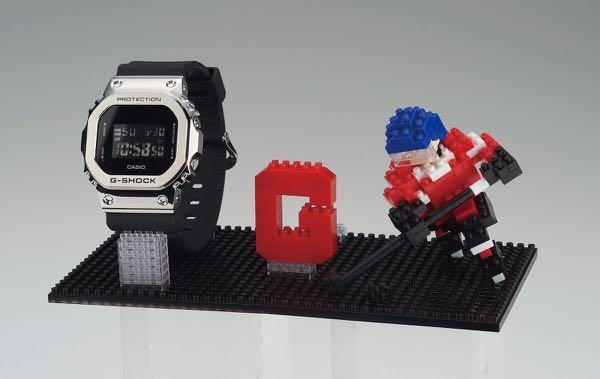 Casio Gshock x nanoblock stand watch display, Men's Fashion, Watches ...