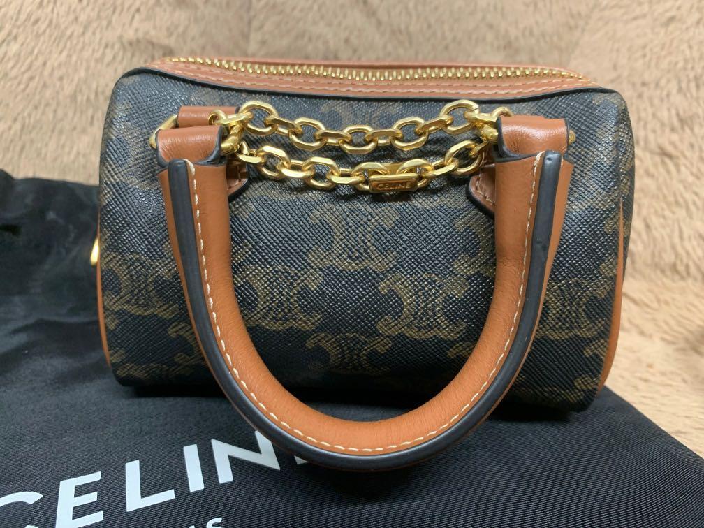 CELINE mini boston bag, 名牌, 手袋及銀包 - Carousell