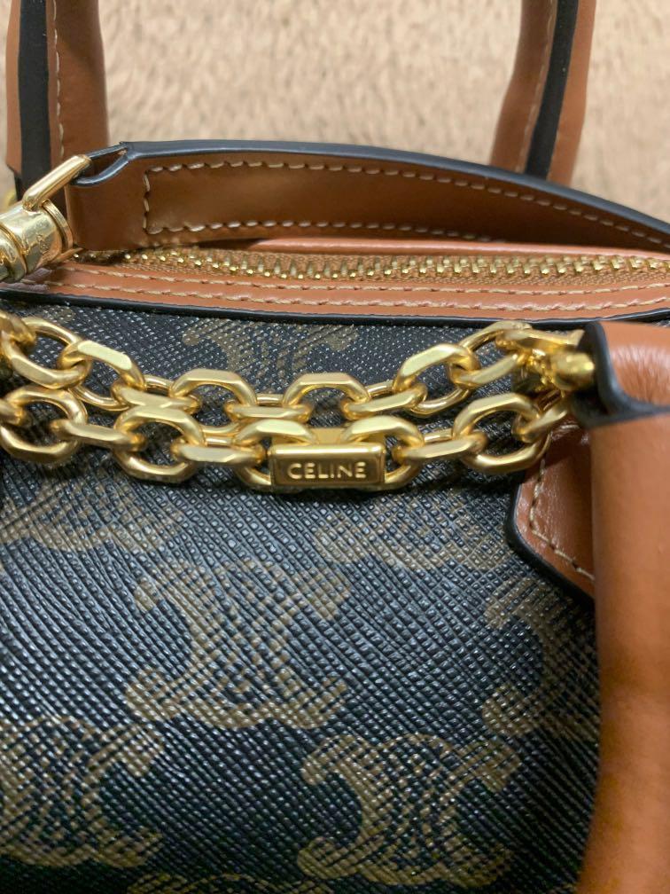 CELINE mini boston bag, 名牌, 手袋及銀包 - Carousell