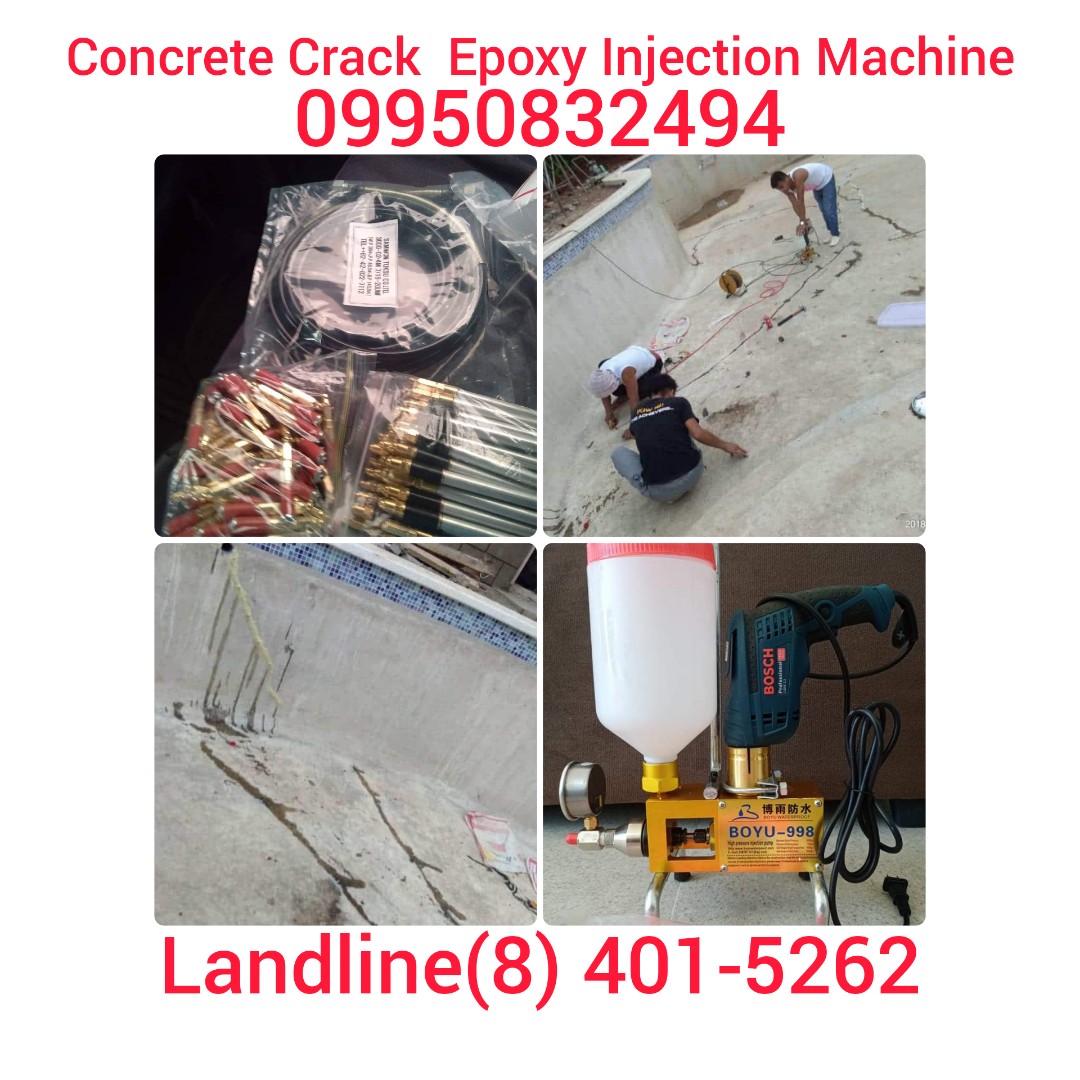 CONCRETE CRACK INJECTION REPAIR, Commercial & Industrial, Industrial ...