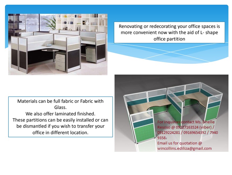 COSTUMIZED WORK STATION / OFFICE PARTITION, Furniture & Home Living ...