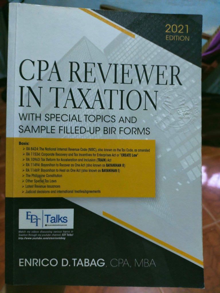 CPA reviewer in taxation, Hobbies & Toys, Books & Magazines, Textbooks ...