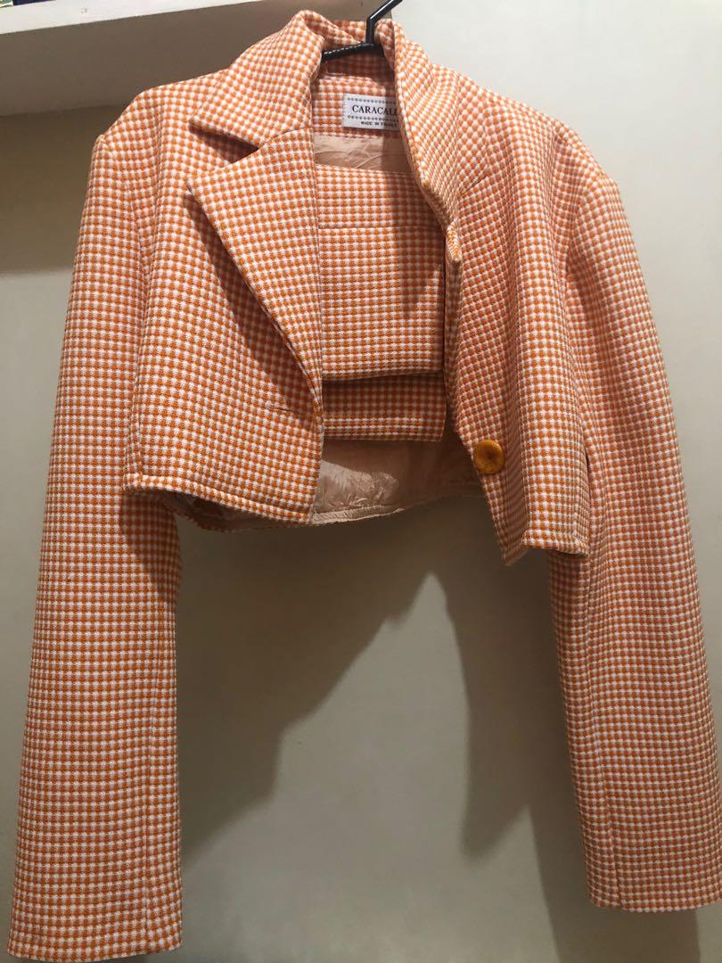 CROPPED COAT WITH TUBE, Women's Fashion, Coats, Jackets and Outerwear on Carousell