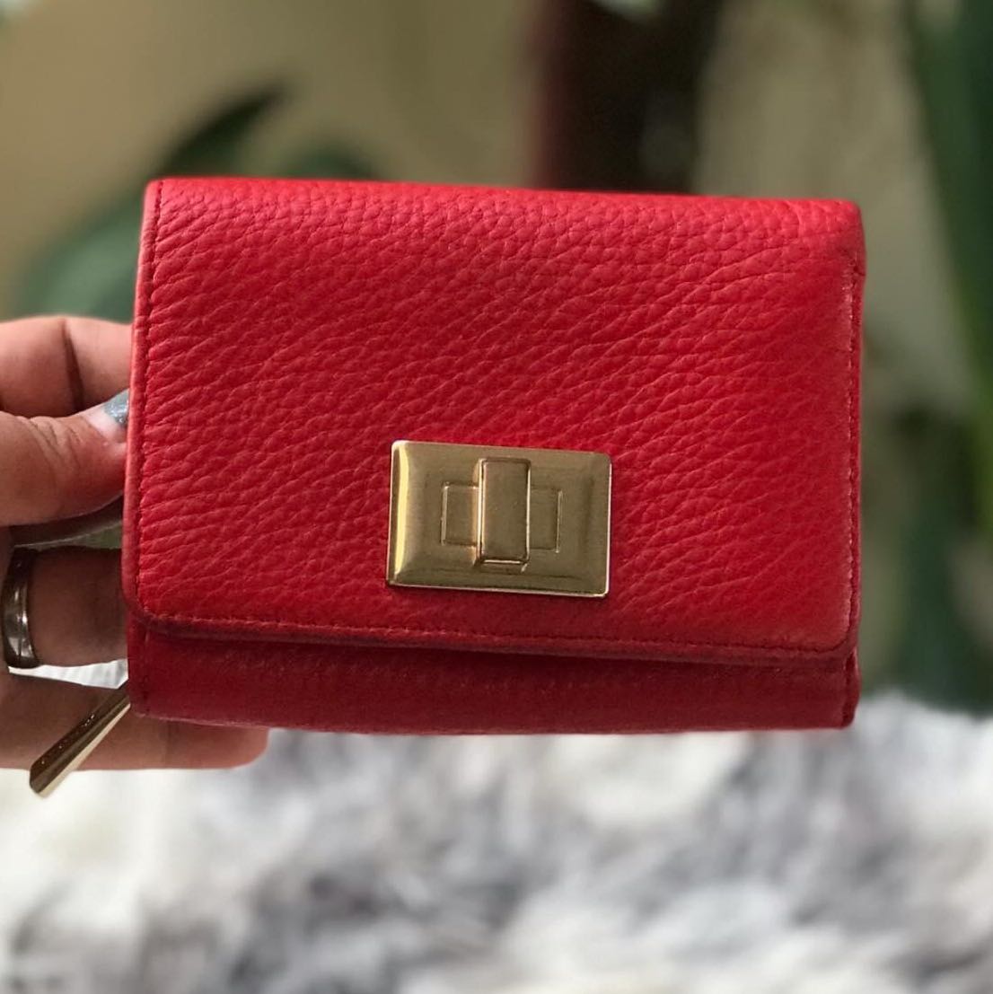 DANIER PEBBLED LEATHER SHORT TRIFOLD WALLET, Luxury, Bags & Wallets on ...