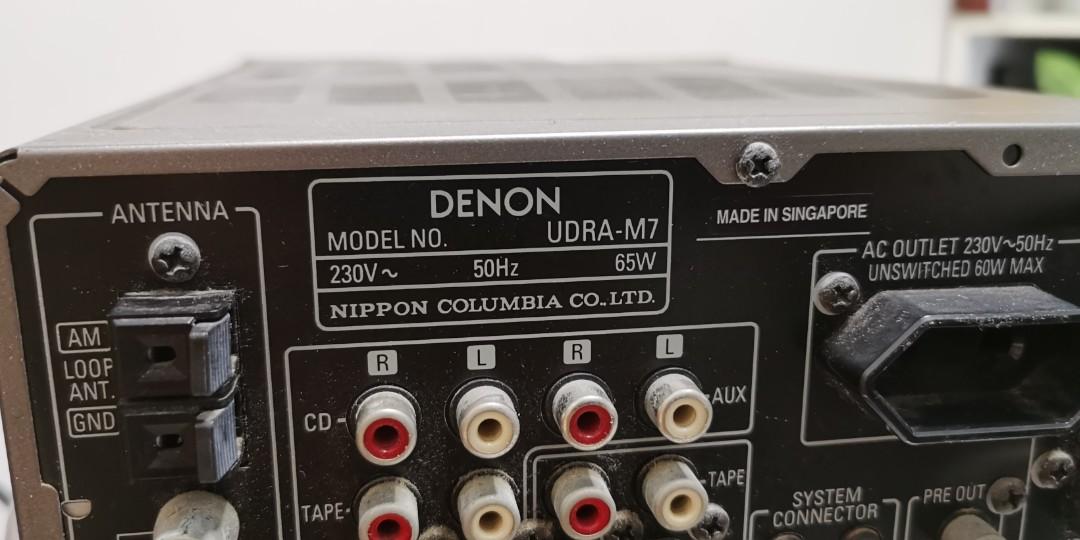 DENON PERSONAL COMPONENT SYSTEM/AM-FM TUNER AMPLIFIER UDRA-M7, 音響器材 ...