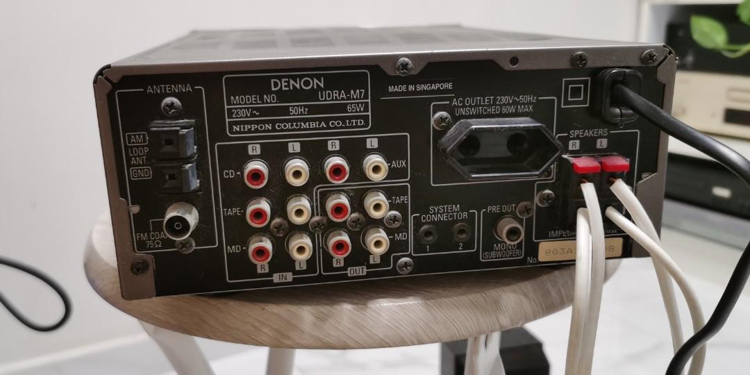 DENON PERSONAL COMPONENT SYSTEM/AM-FM TUNER AMPLIFIER UDRA-M7, 音響器材 ...