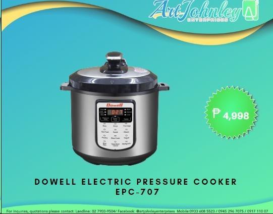 Dowell Electric Pressure Cooker EPC-707, TV & Home Appliances, Kitchen ...