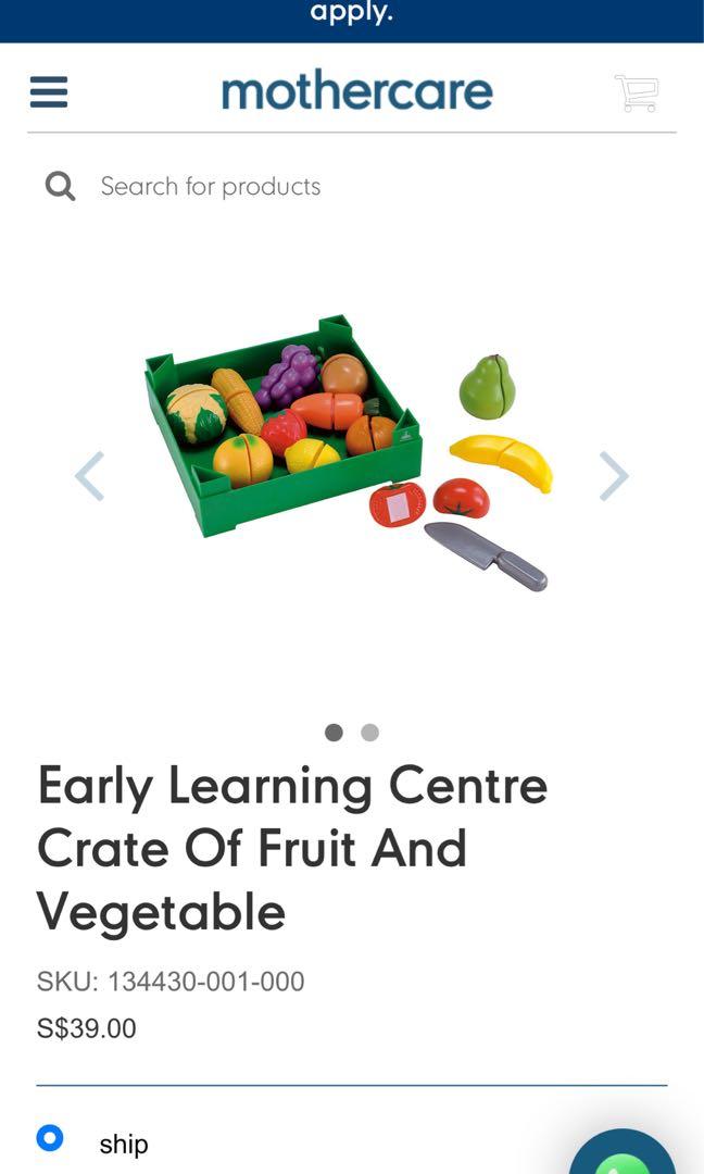 ELC - vegetable/fruit cutting, Hobbies & Toys, Toys & Games on Carousell
